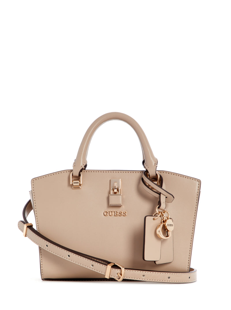 (取寄) ゲス レディース クイーンズランド ミニ サッチェル GUESS women Queensland Mini Satchel Off-White/Taupe Queensland Mini Satchel – GUESS Thailand