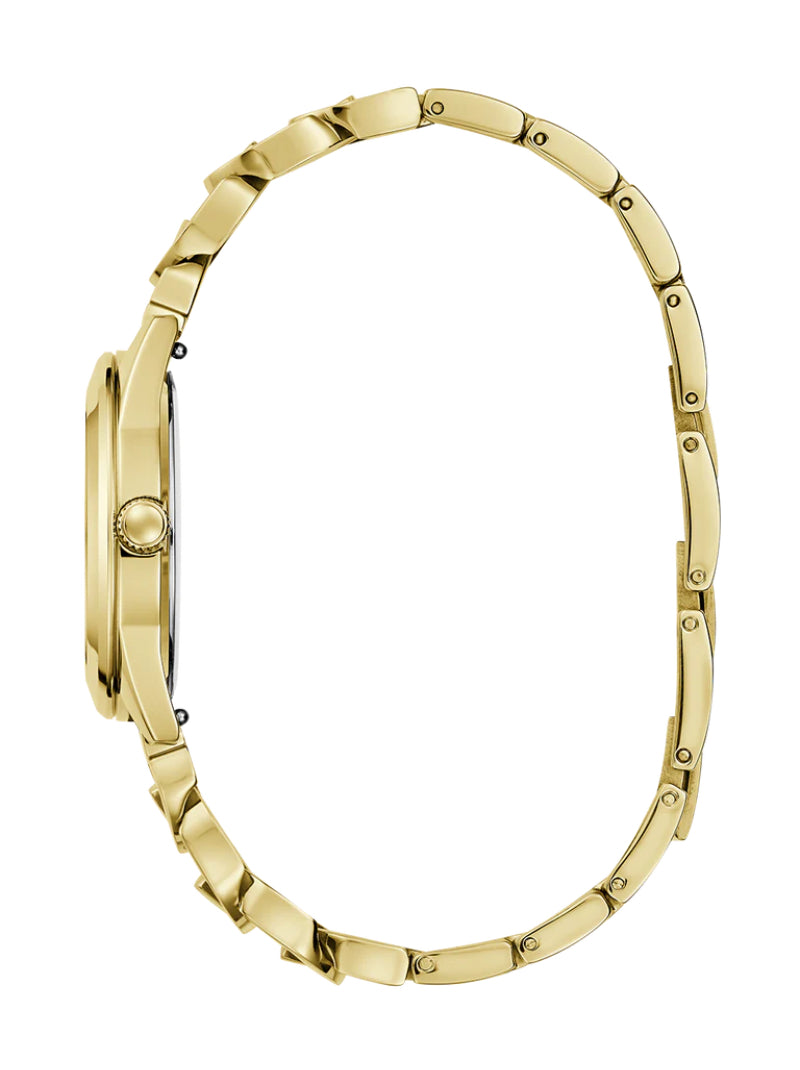 นาฬิกาข้อมือผู้หญิง Guess Ladies Gold Tone Analog Watch Box Set | GUESS ...