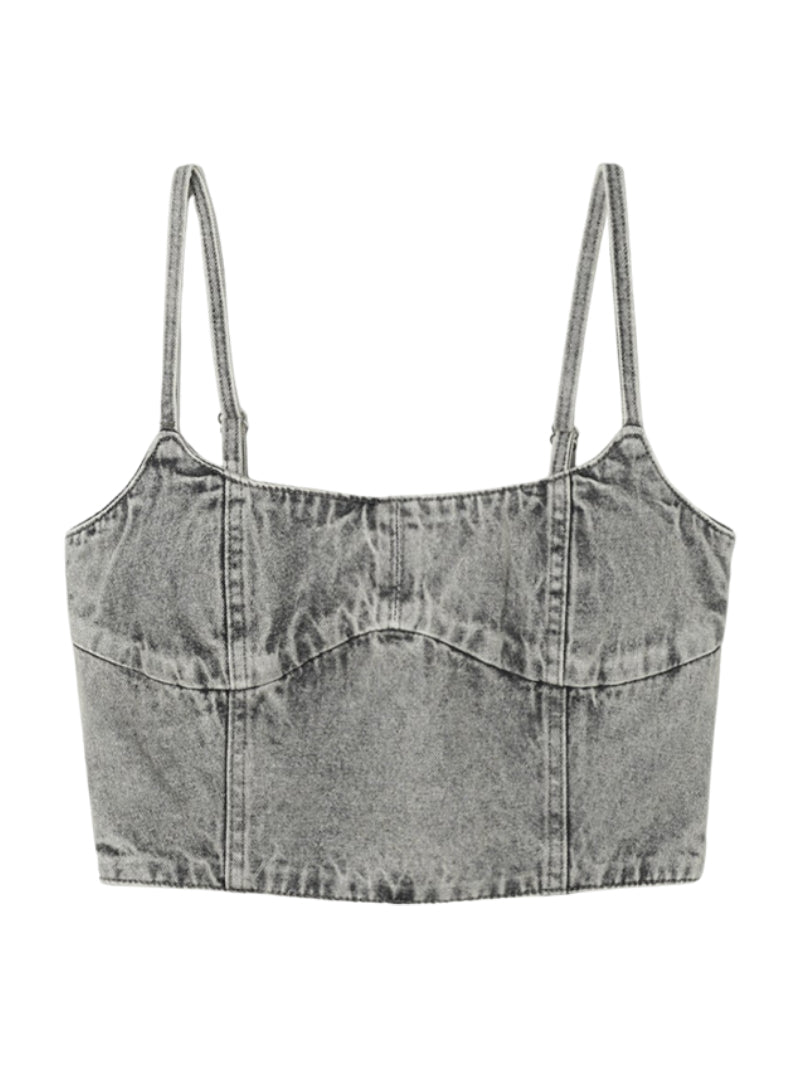 คอร์เซ็ทผู้หญิง Gray Bleached Bustier – GUESS Thailand