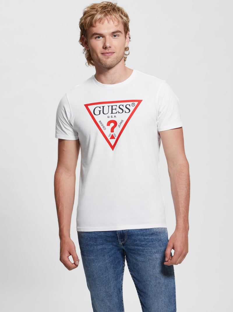 เสื้อยืดผู้ชาย Eco Triangle Classic Tee – GUESS Thailand